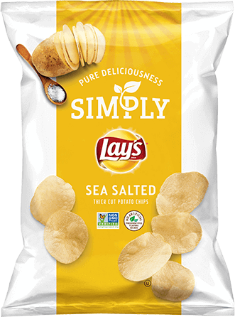 Simply LAY'S® Sea Salted Thick Cut Potato Chips | FritoLay